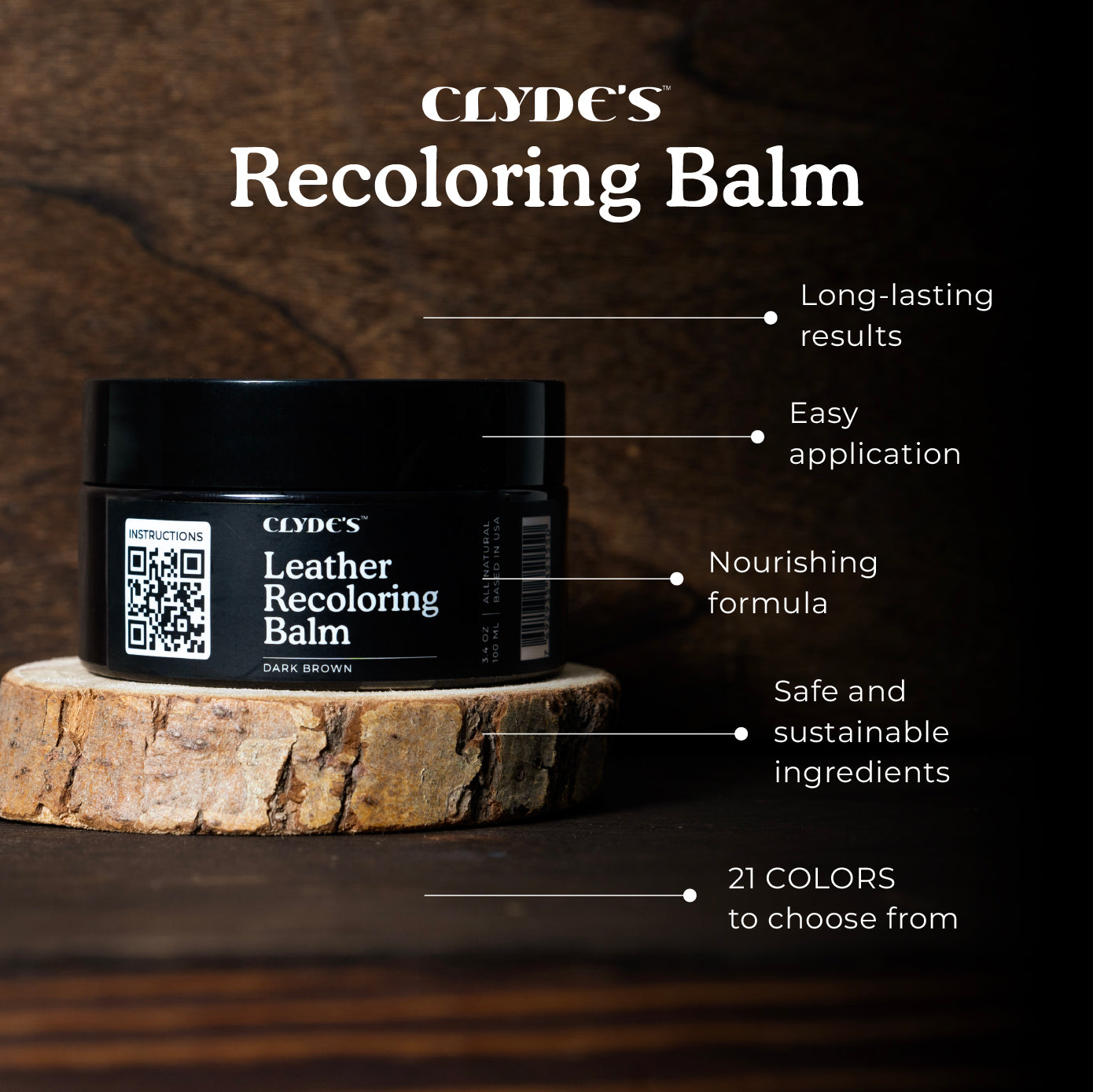 Clyde’s Leather Recoloring Balm – Clyde's Leather Company
