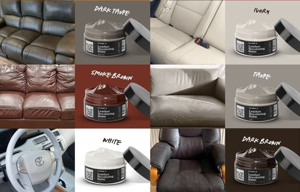 Leather Recoloring Balm | Non Toxic Leather Color Restorer | 21 Colors